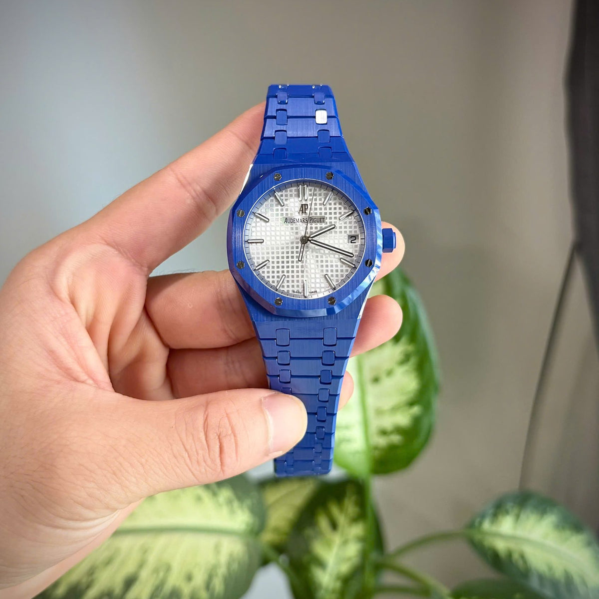 Audemars Piguet Swiss 1:1 Watch Royal Oak 15500 Blue Ceramic APS Facto ...