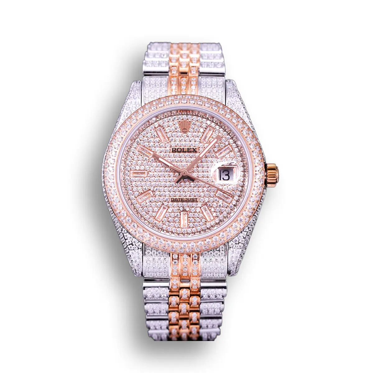 Rolex Datejust 126300 41mm Full-Diamond Dial – Time Excellence