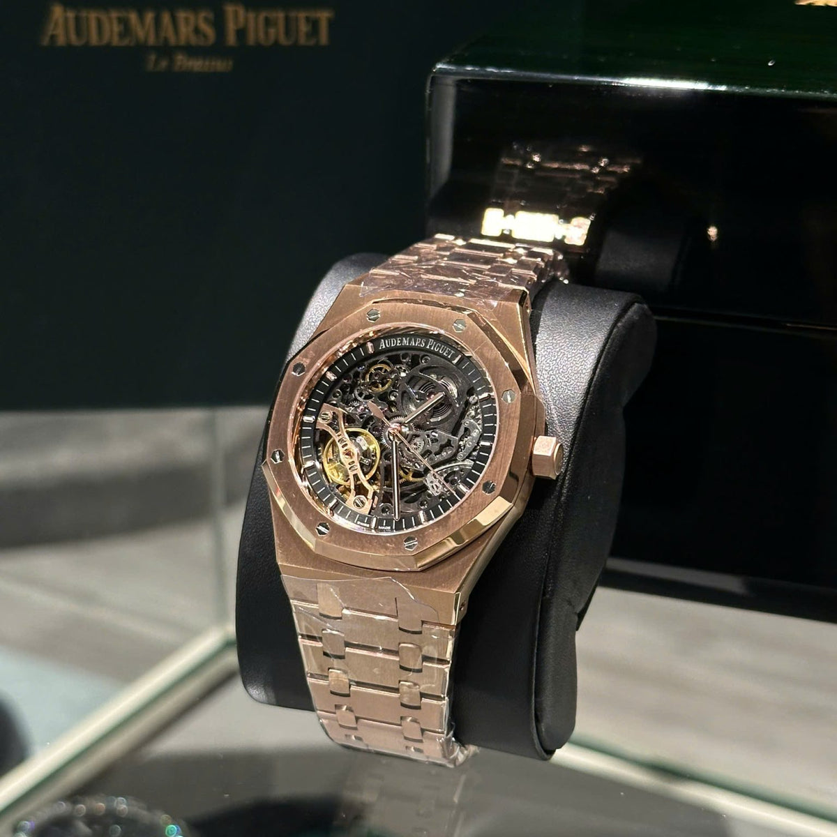 Audemars Piguet Swiss 1:1 Royal Oak 15407 Skeleton Rose Gold THB Facto ...