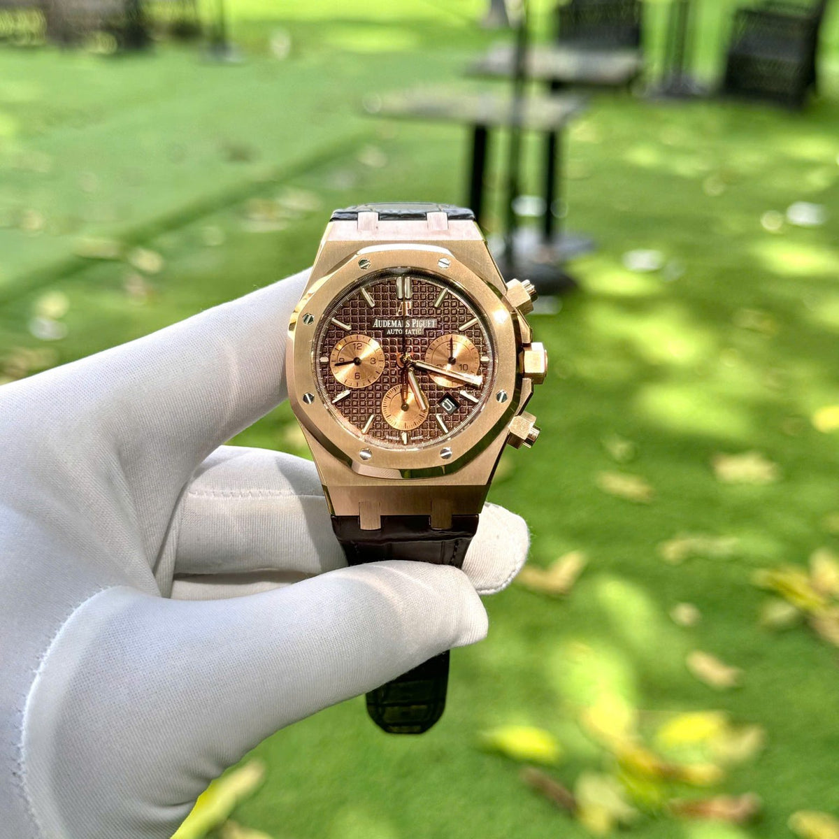 Audemars Piguet Watch Chronograph Chocolate Dial IP Factory 41mm – Time ...
