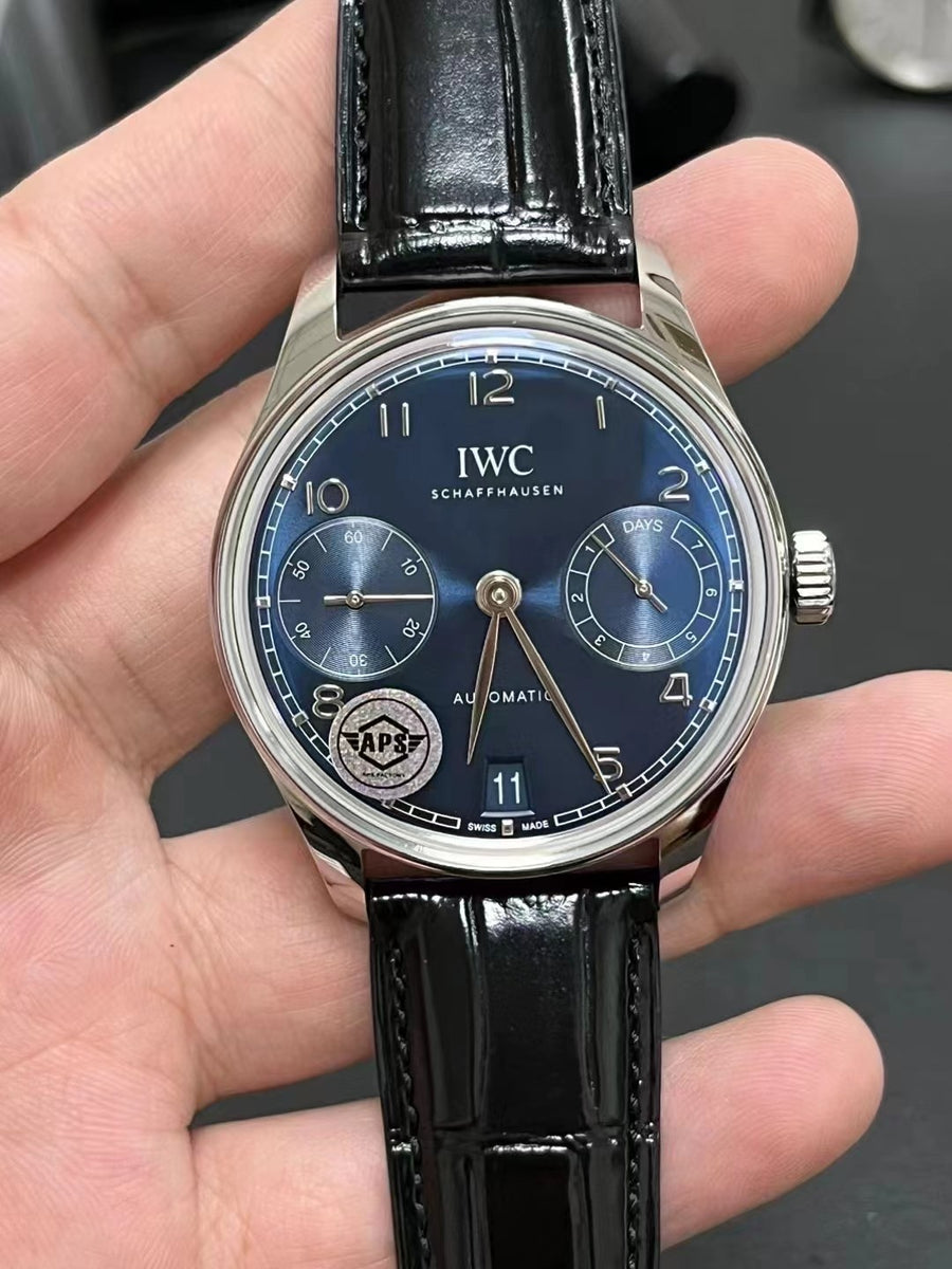 IWC Swiss 1:1 Watch Portugieser Automatic IW500710 Blue Dial 42mm ...