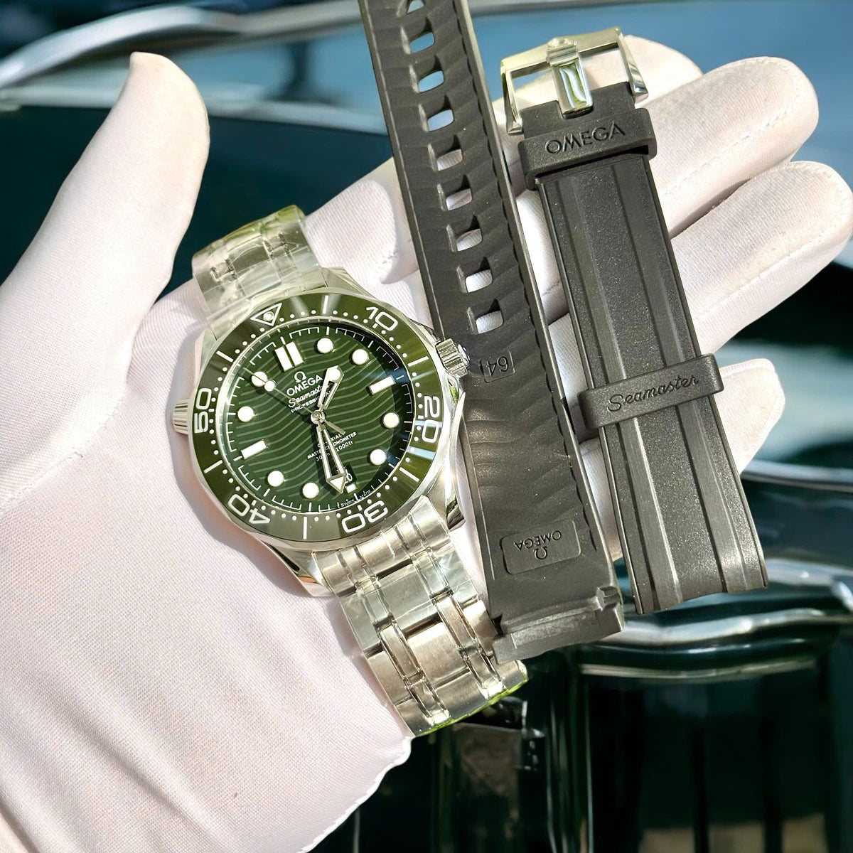 Omega Seamaster Diver 300M Swiss 1:1 Watch Quality Green Dial VS Facto ...