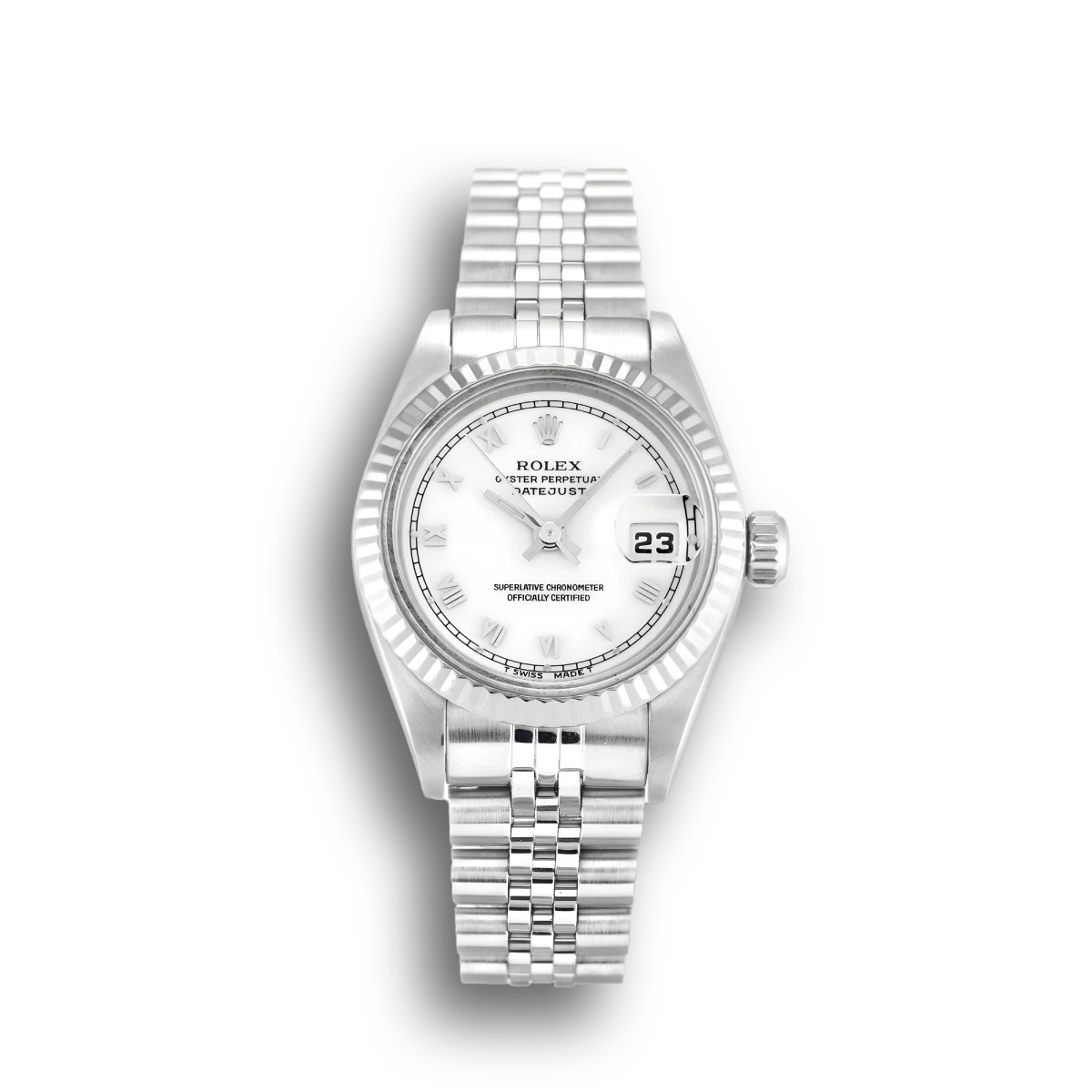 Rolex Lady-Datejust Ref.69174 26mm White Dial – Time Excellence
