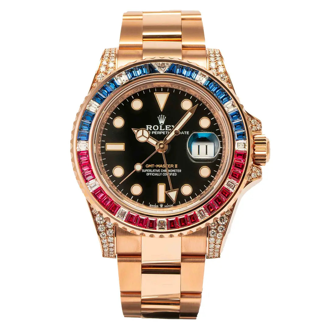 Rolex 1:1 swiss grade GMT-MASTER II “SARU” Sapphire and Ruby Gemset Ro ...