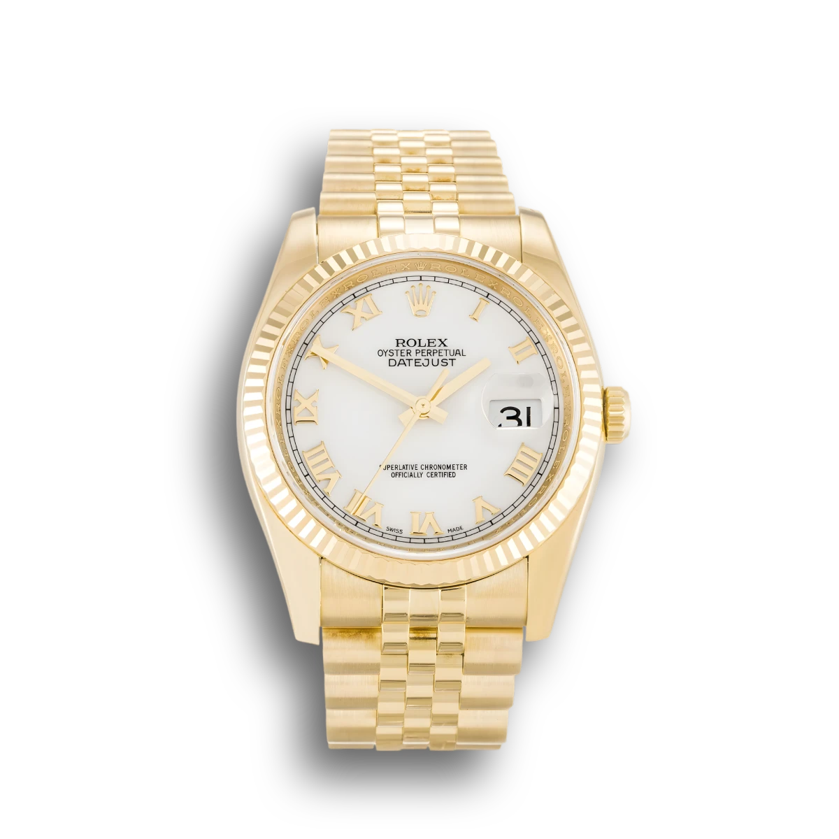 Rolex Datejust 116238 36mm White Dial – Time Excellence