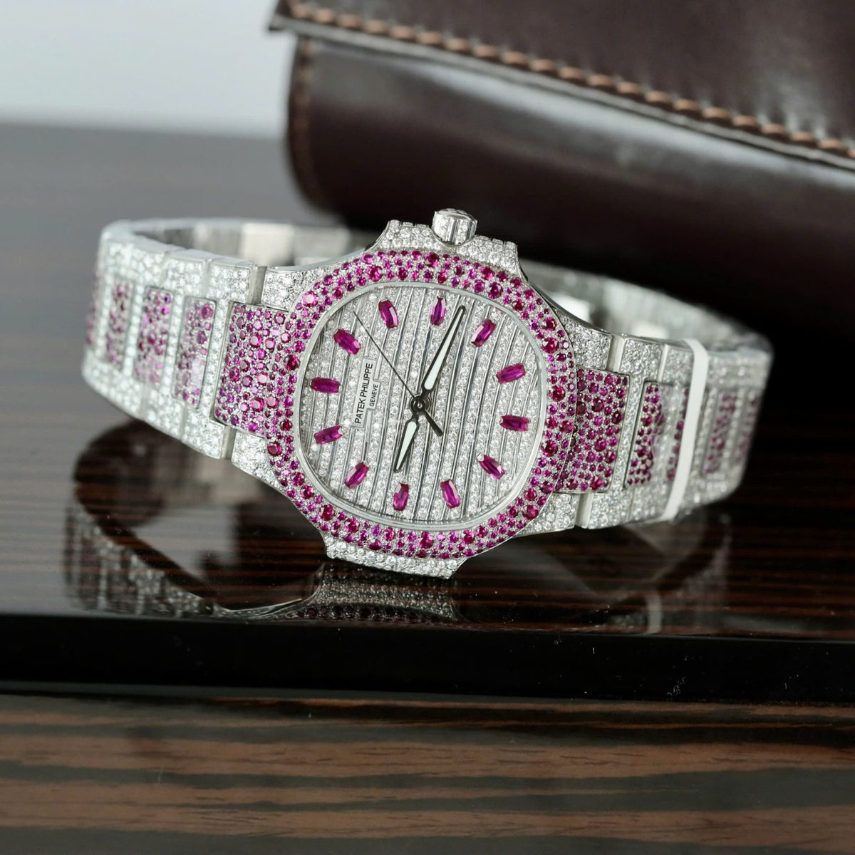 Patek Philippe Swiss 1:1 Watch Nautilus Haute Joaillerie 7118 Custom F ...