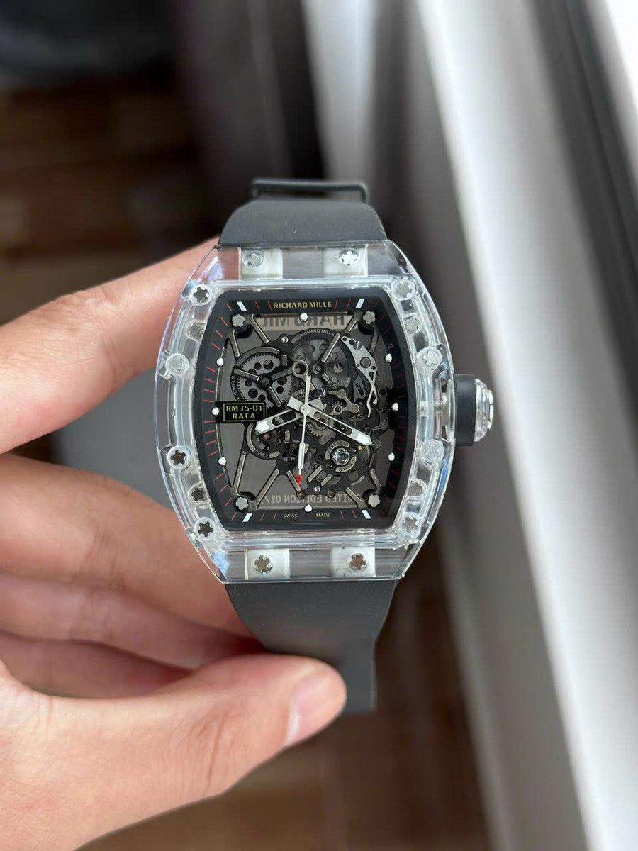 Richard Mille RM35-01 Rafa High Quality Swiss 1:1 Watch Rubber Strap 4 ...