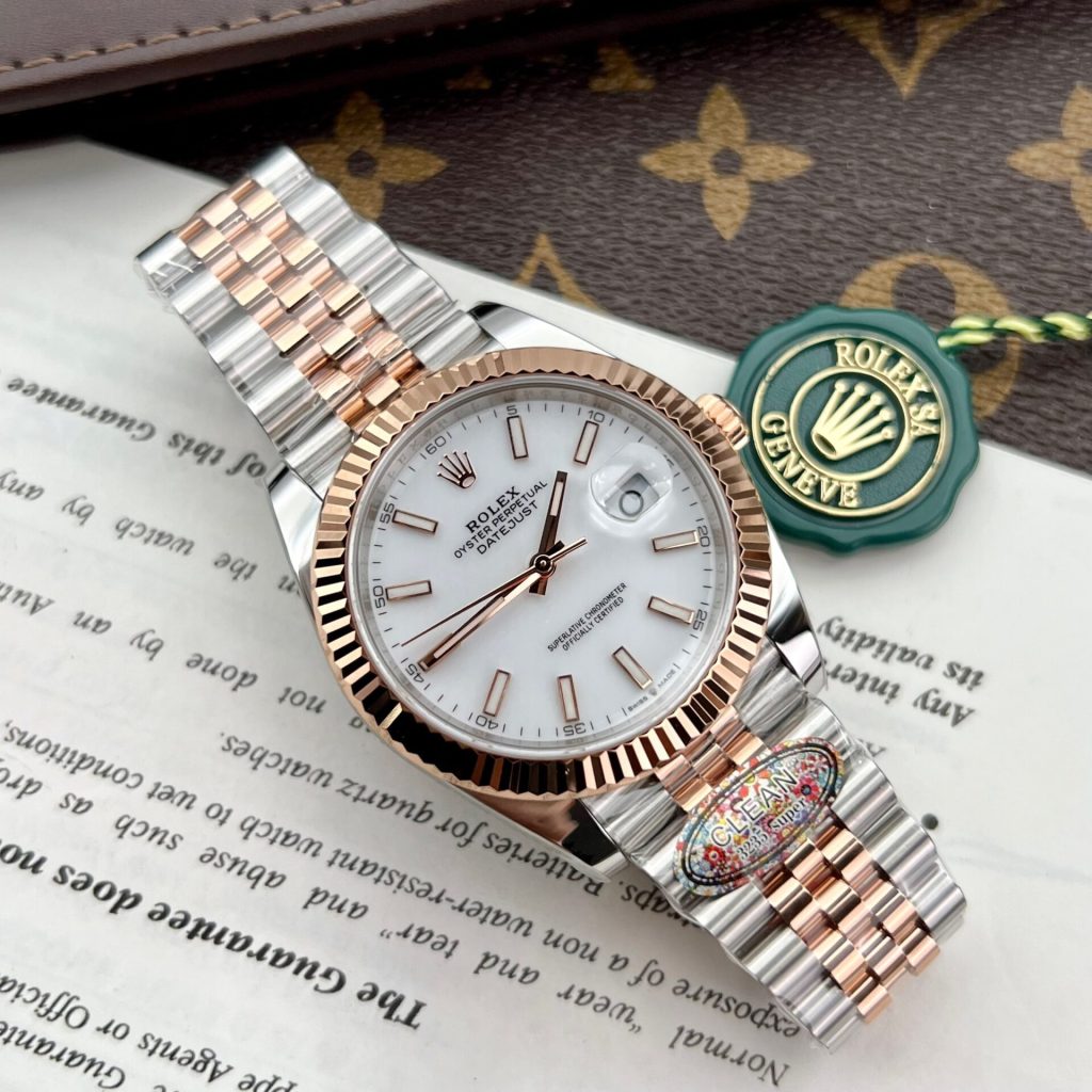 Rolex Swiss 1:1 Watch DateJust 126331 Demi Rose White Dial Clean Facto ...