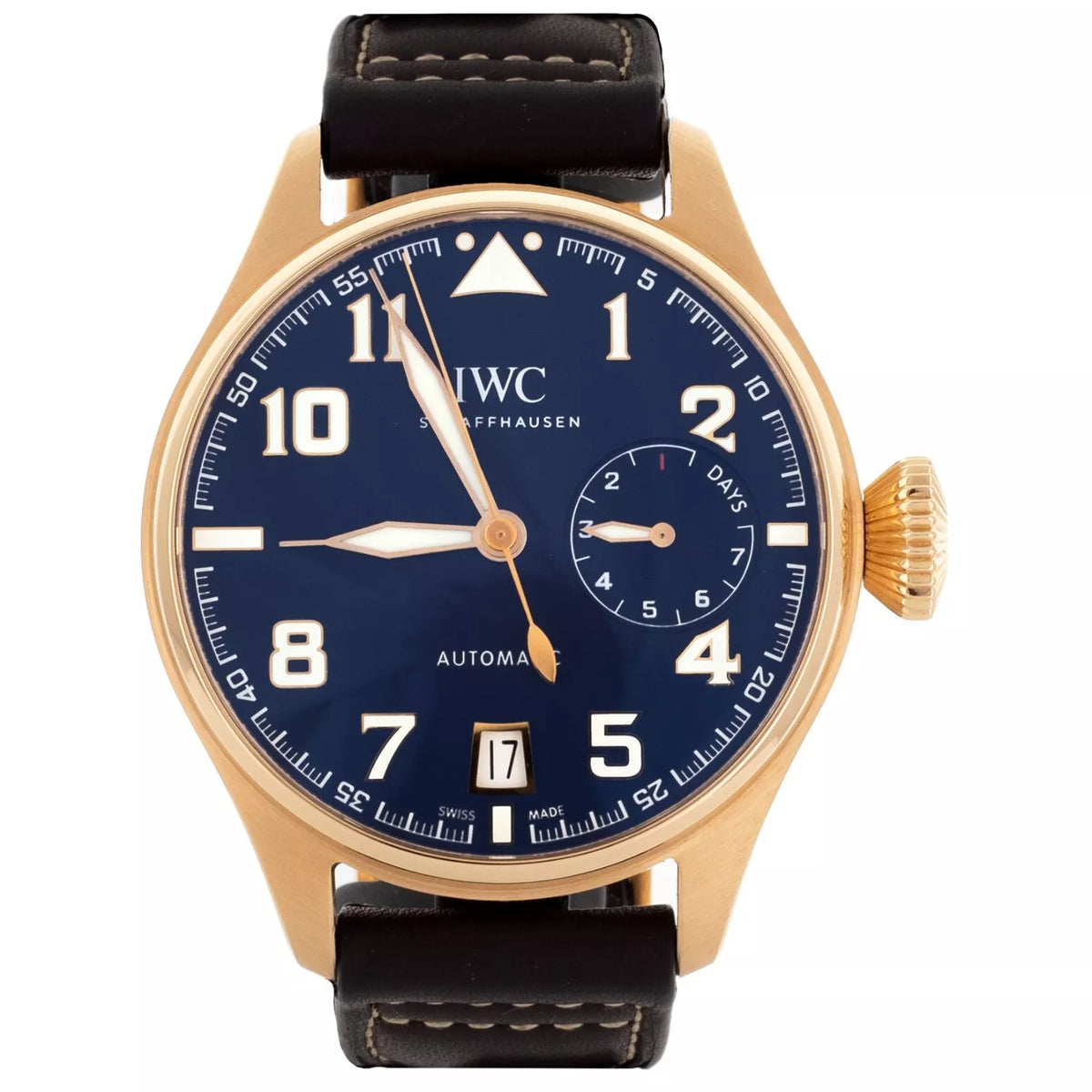 WC Big Pilot’s Watch Le Petit Prince Rose Gold Blue Dial 46mm IW500909 ...